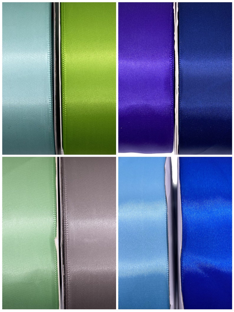 1 1/2 Inch Satin Ribbon 50 Yards Spool Single-faced 16 Colors Satin ...