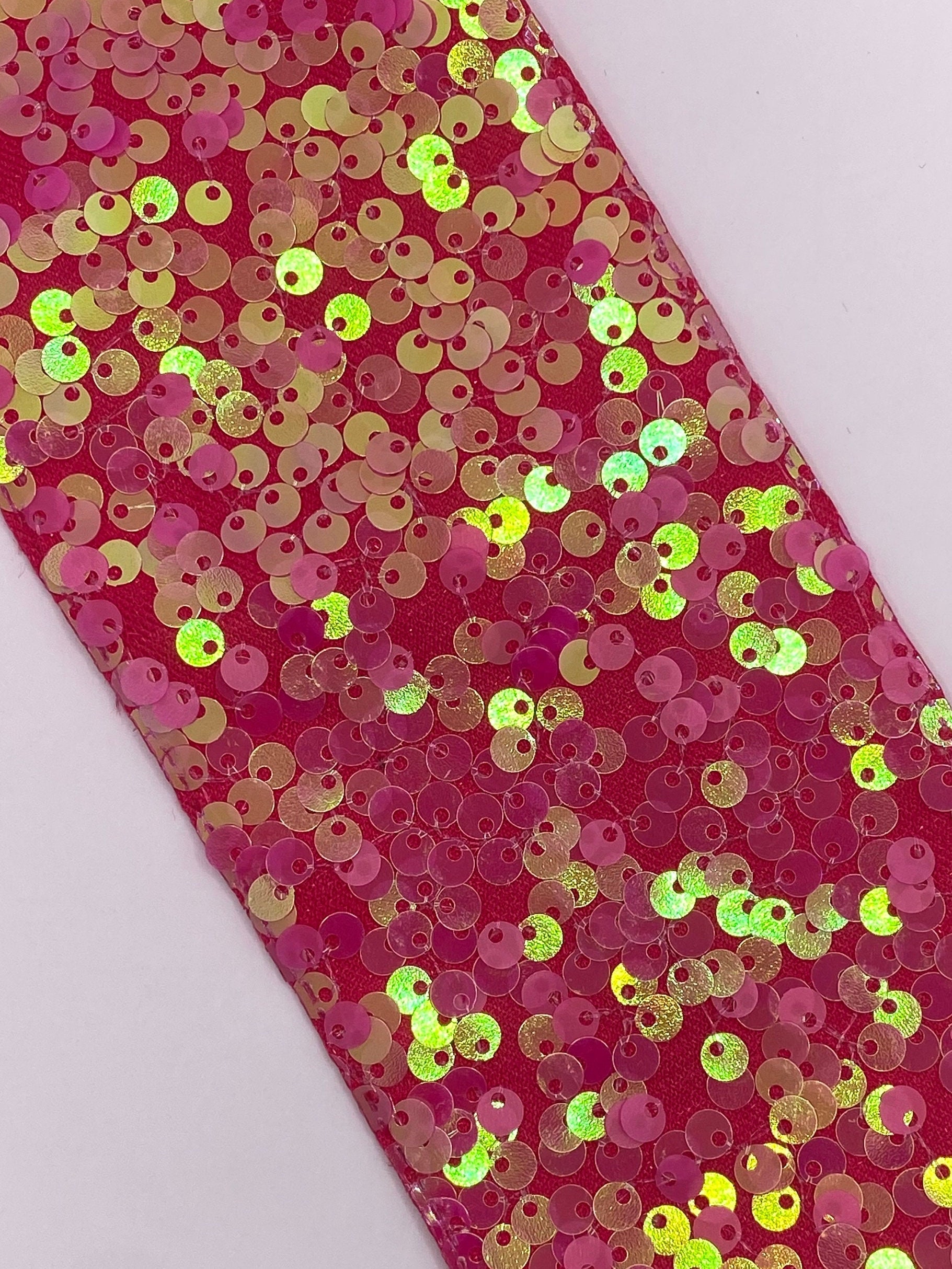 3 Inch Sequin Ribbon - Luxury Ribbon - Sequin - Bow Supplies - Ribbon ...