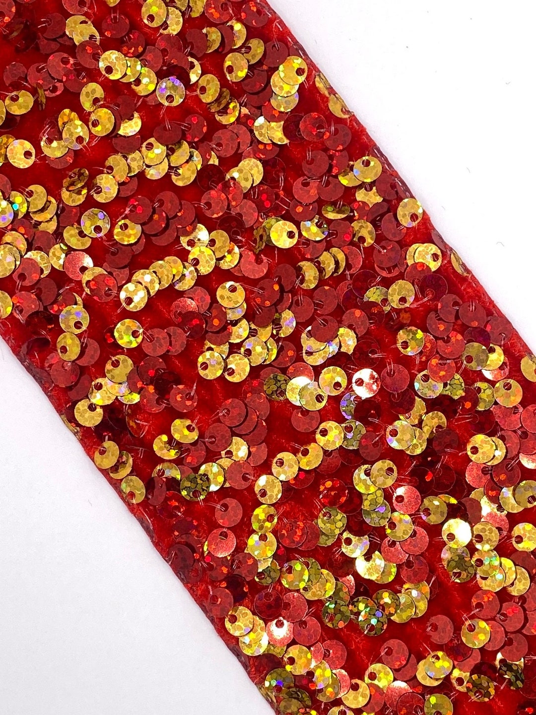 3 Inch Sequin Ribbon - Luxury Ribbon - Sequin - Bow Supplies - Ribbon ...