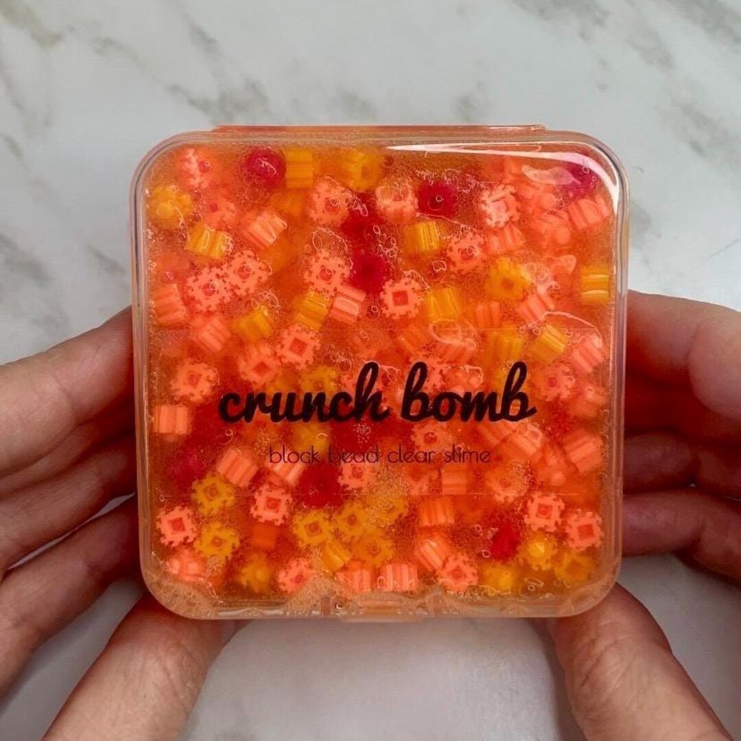 Crunch Bomb Slime | Slime | Block Bead Slime | Crunchy Slime | Bead ...