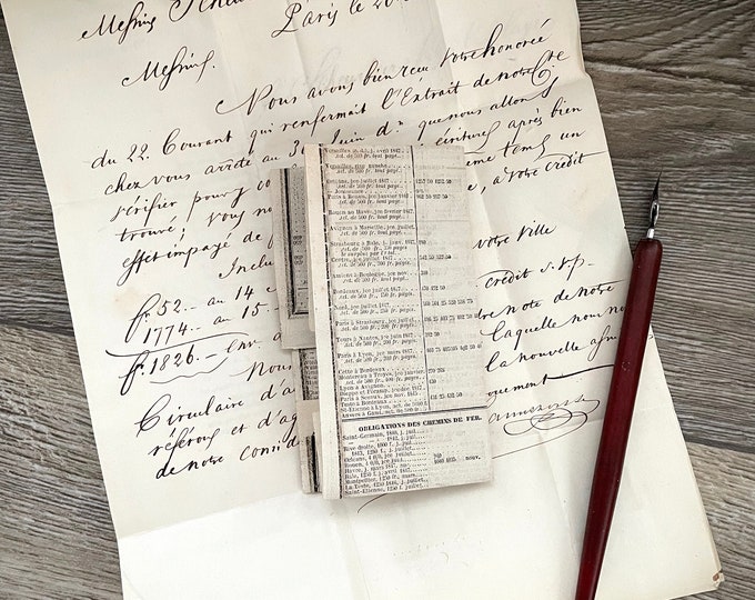 Antique French Letter From Paris From 1847, 177 Years Old Beautiful ...