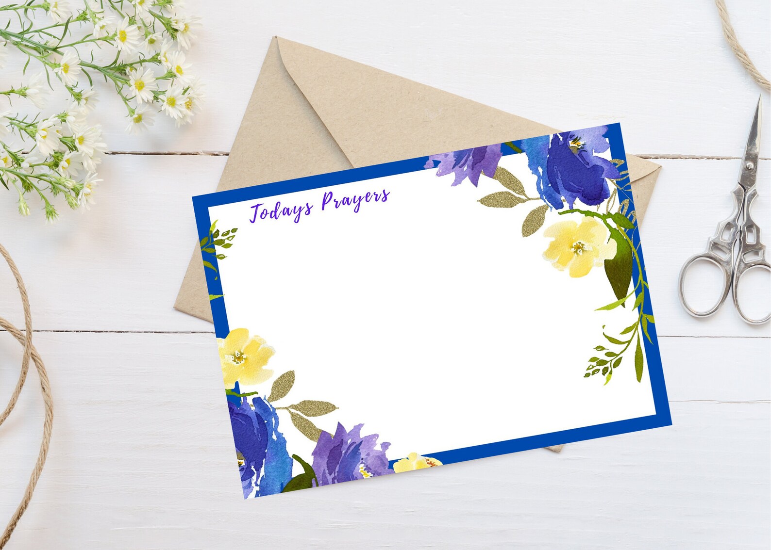 Instant Download Daily Prayer Cards, Blank Christian Prayer Cards ...