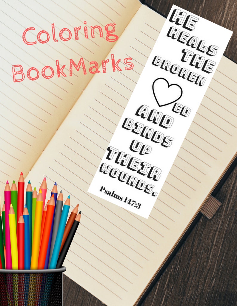 Printable Bible Verse Scripture Coloring Bookmark Christian - Etsy