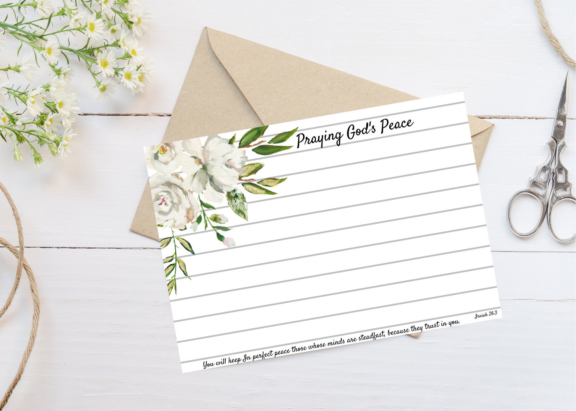 Instant Download Daily Prayer Cards, Blank Christian Prayer Cards ...