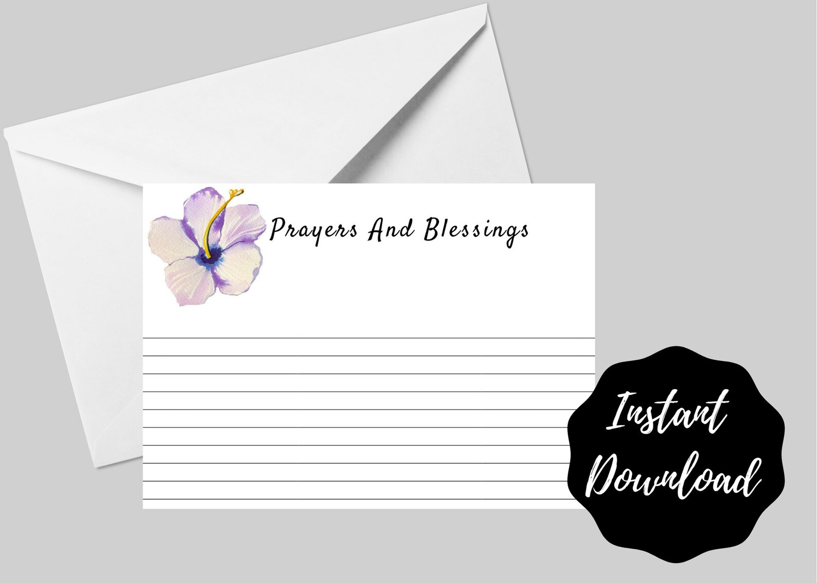 Instant Download Daily Prayer Cards, Blank Christian Prayer Cards ...