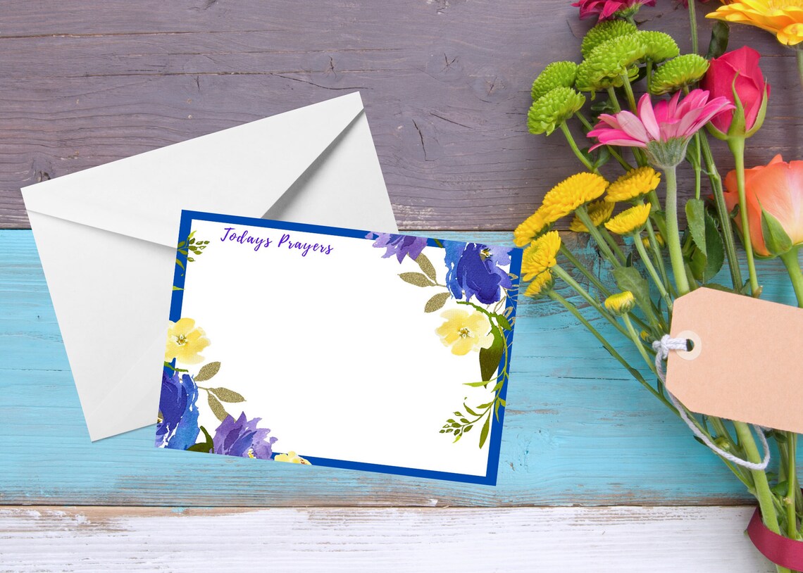 Instant Download Daily Prayer Cards, Blank Christian Prayer Cards ...