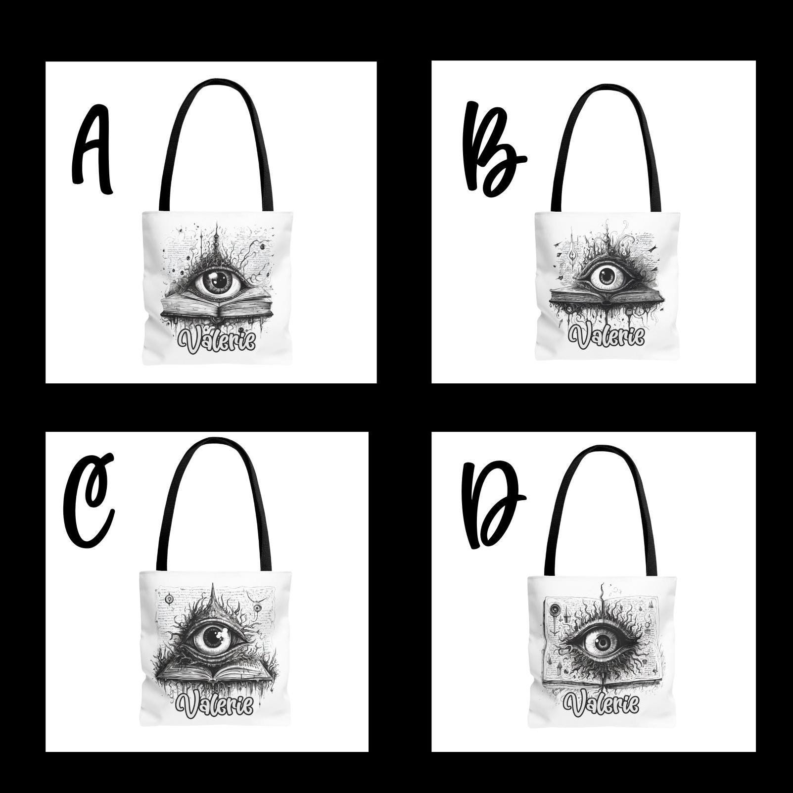 All-seeing Eye Tote Bag, Custom All-seeing Eye, Third Eye, Reusable Bag ...