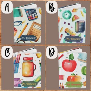 Personalized Teacher Notebook, Teacher Gift, Custom Name, Teacher ...