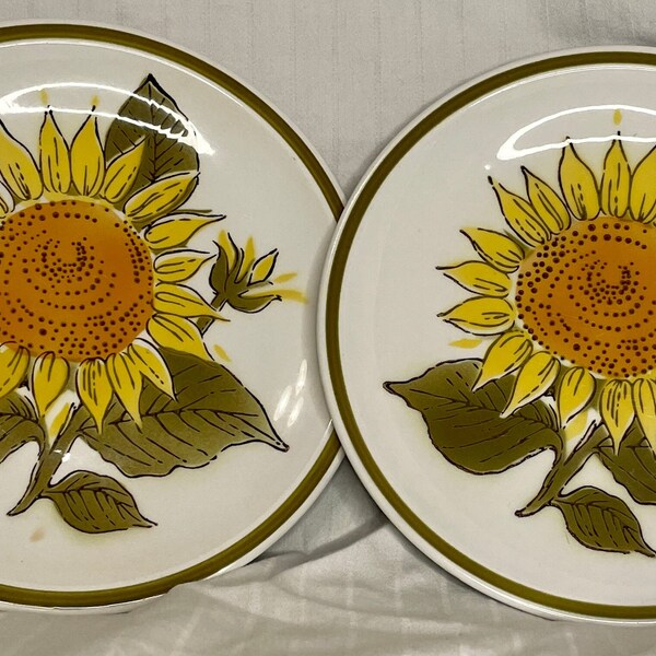 Sunflower Dinnerware - Etsy