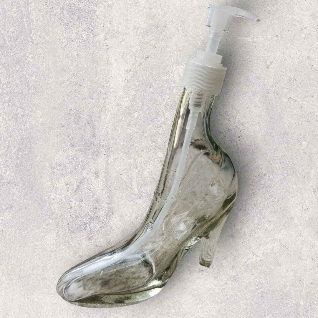 Vintage Clear Glass Lady's High Heel Stiletto Shoe - Etsy