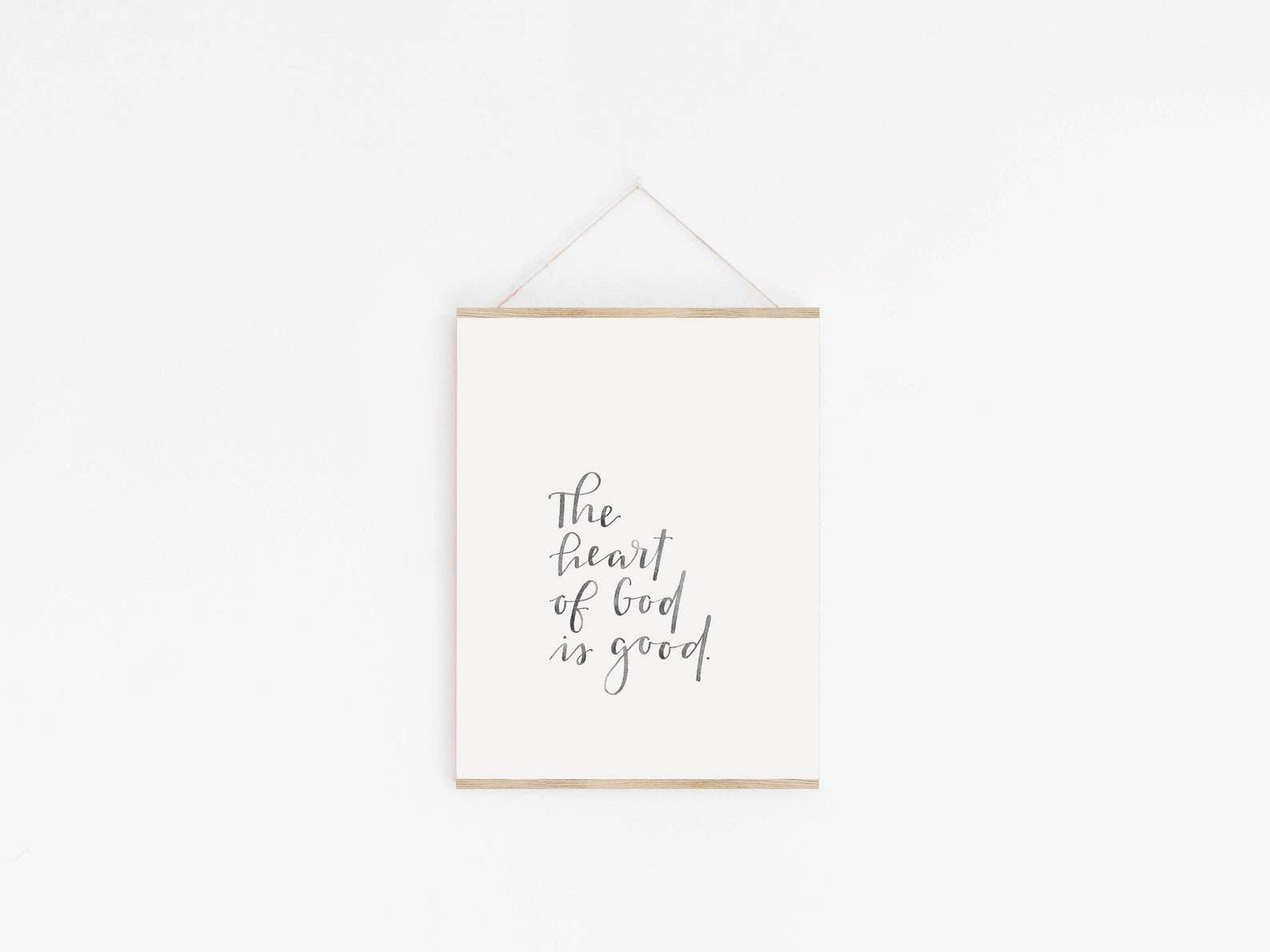 The Heart of God is Good | 8x10 Hand-painted Black + White and Gold ...