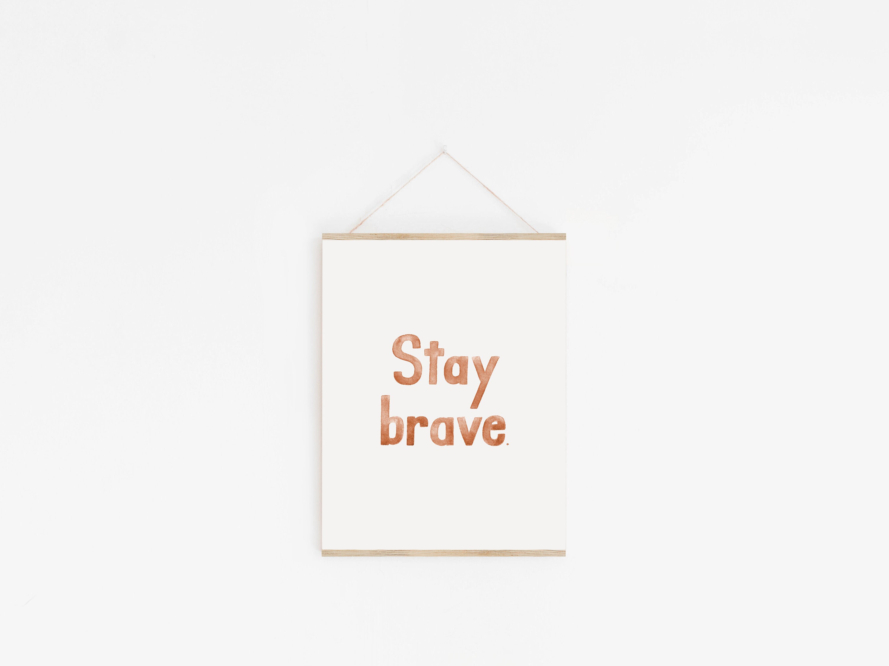Stay Brave 8x10 Hand-painted Watercolor Art Print Digital - Etsy UK