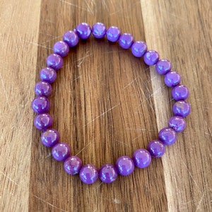 7mm Phosphosiderite Bracelet | Stretch Bracelet | Phosphosiderite Crystals | Crystal Jewelry ...