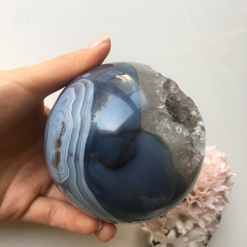 Amethyst Geode Sphere Crystal Sphere Geode Sphere Raw - Etsy