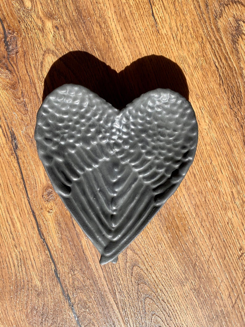 Angel Wing Heart Bowl Shungite Healing Crystal Bowl | Etsy