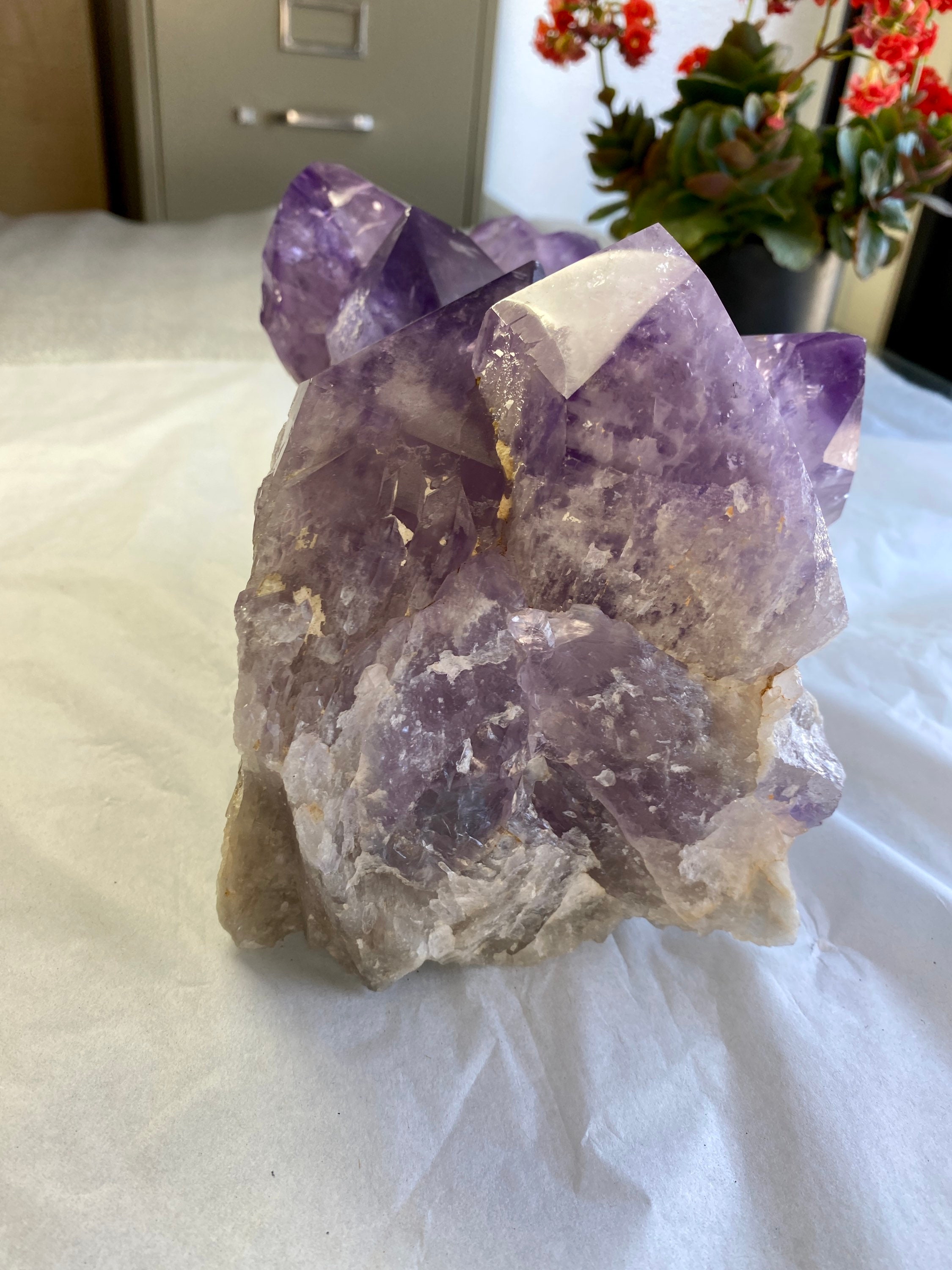 Top Quality Large Natural Amethyst Crystal Cluster Smooth | Etsy