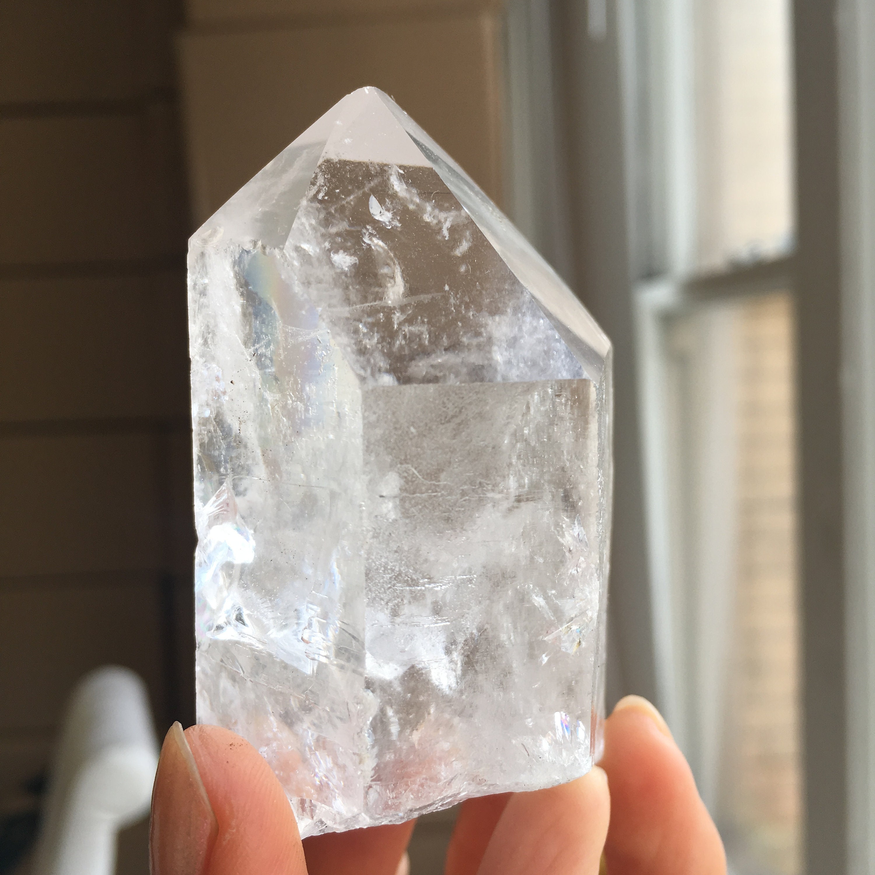 Natural Clear Quartz Tower Medium Healing Crystal Quartz | Etsy