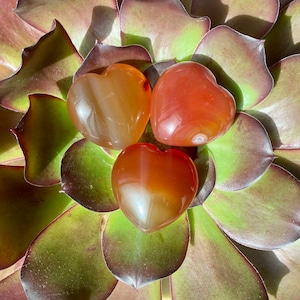 Banded Carnelian Heart Crystal | Energy Healing Crystal | Crystal Gift ...
