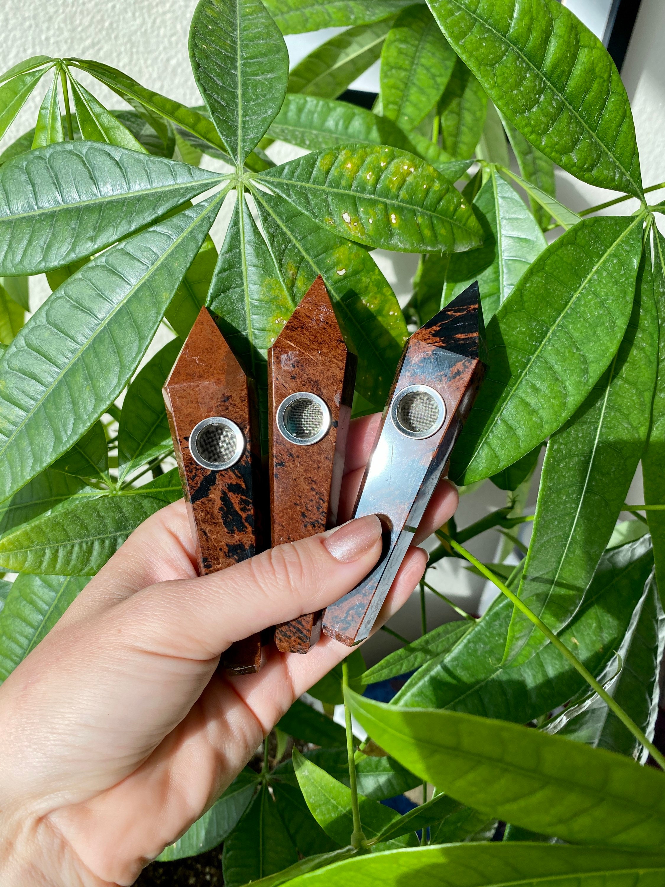 Mahogany Obsidian Pipe Gemstone Pipe Smoking Pipe - Etsy 日本