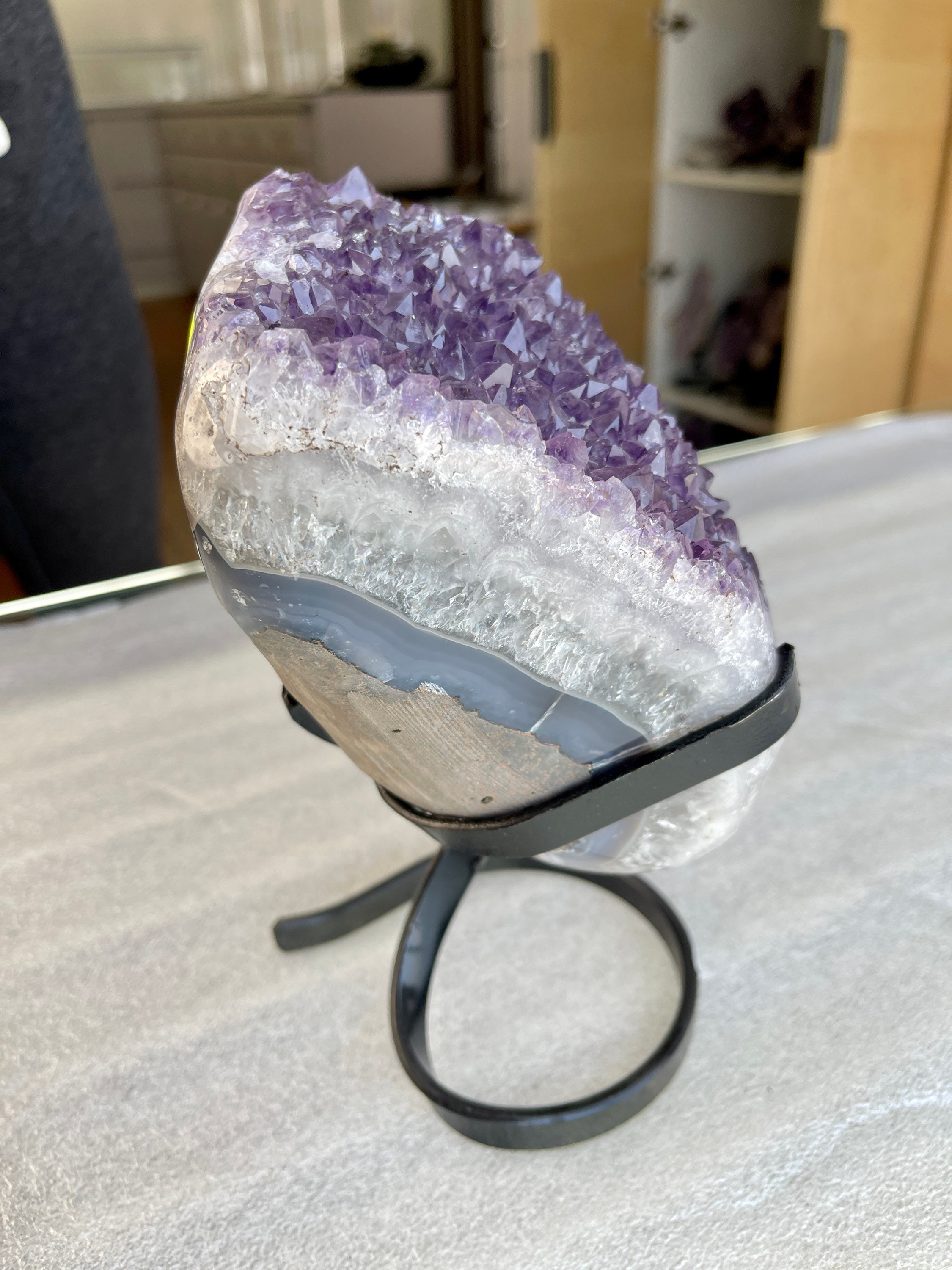 Gorgeous Amethyst Geode With Stand Amethyst Geode Decor - Etsy
