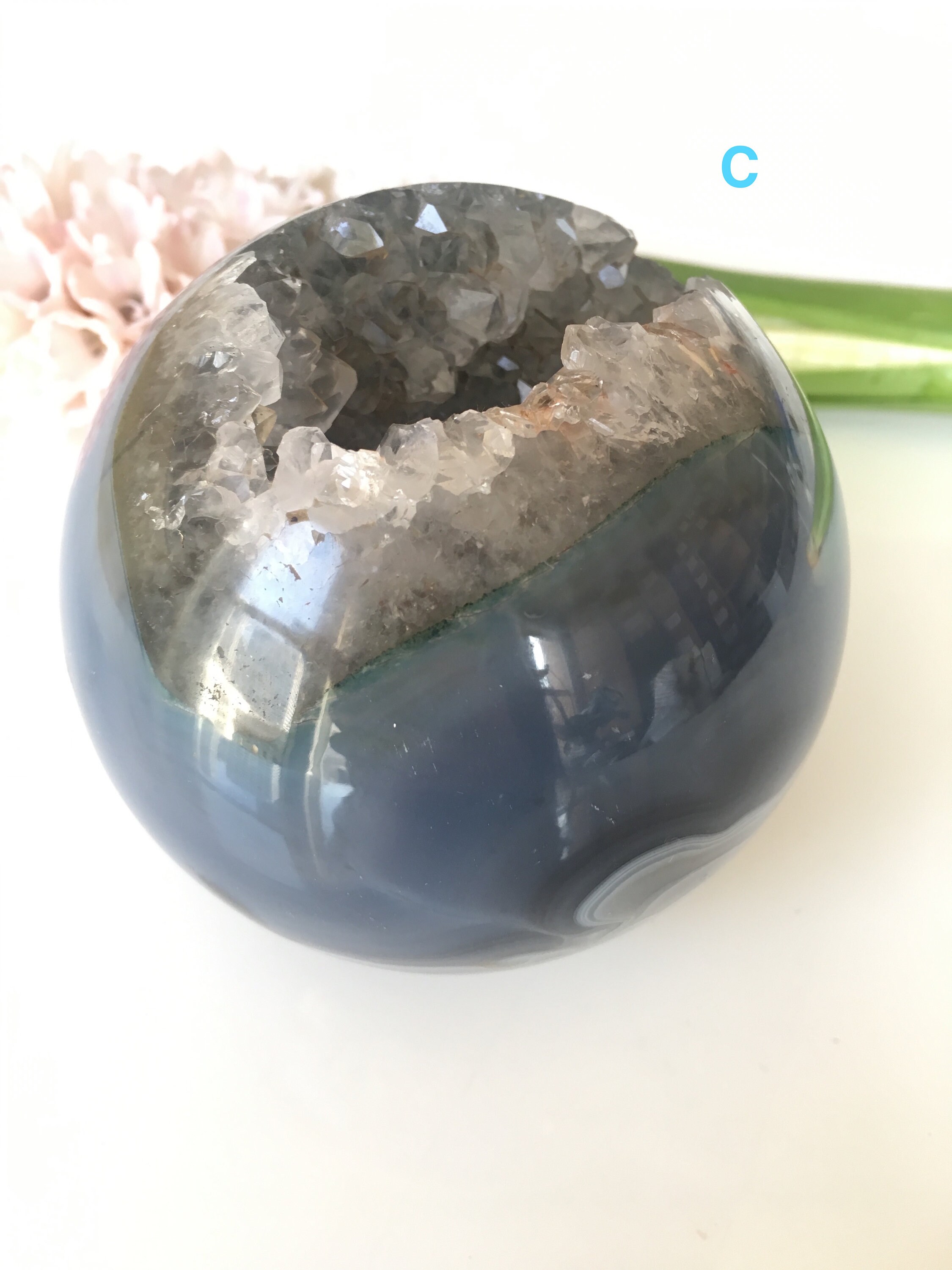 Amethyst Geode Sphere Crystal Sphere Geode Sphere Raw | Etsy