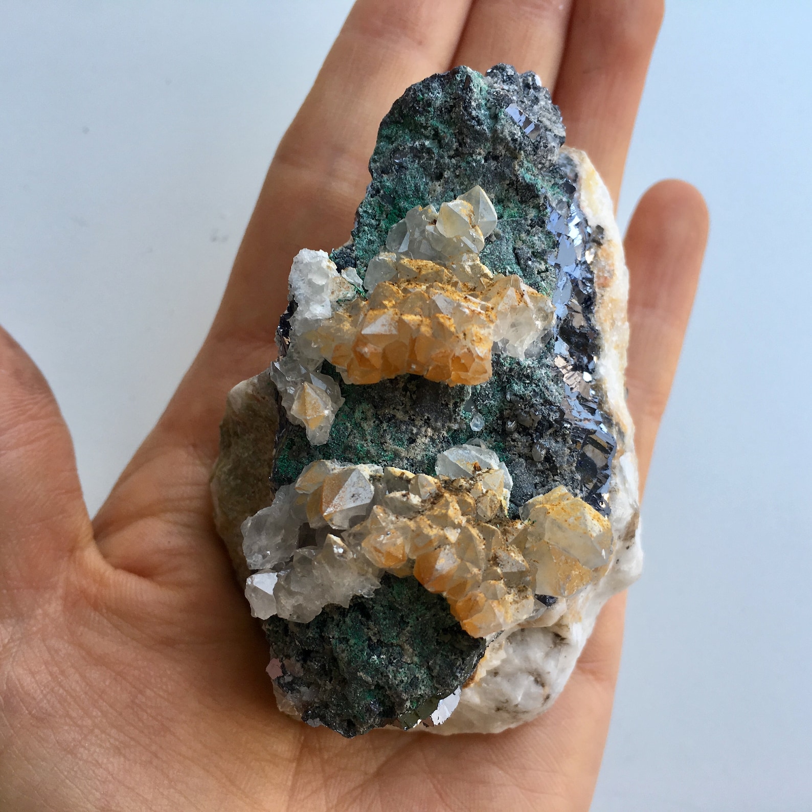 Rare Specimen of Quartz Galena and Barite Crystals Moroccan - Etsy
