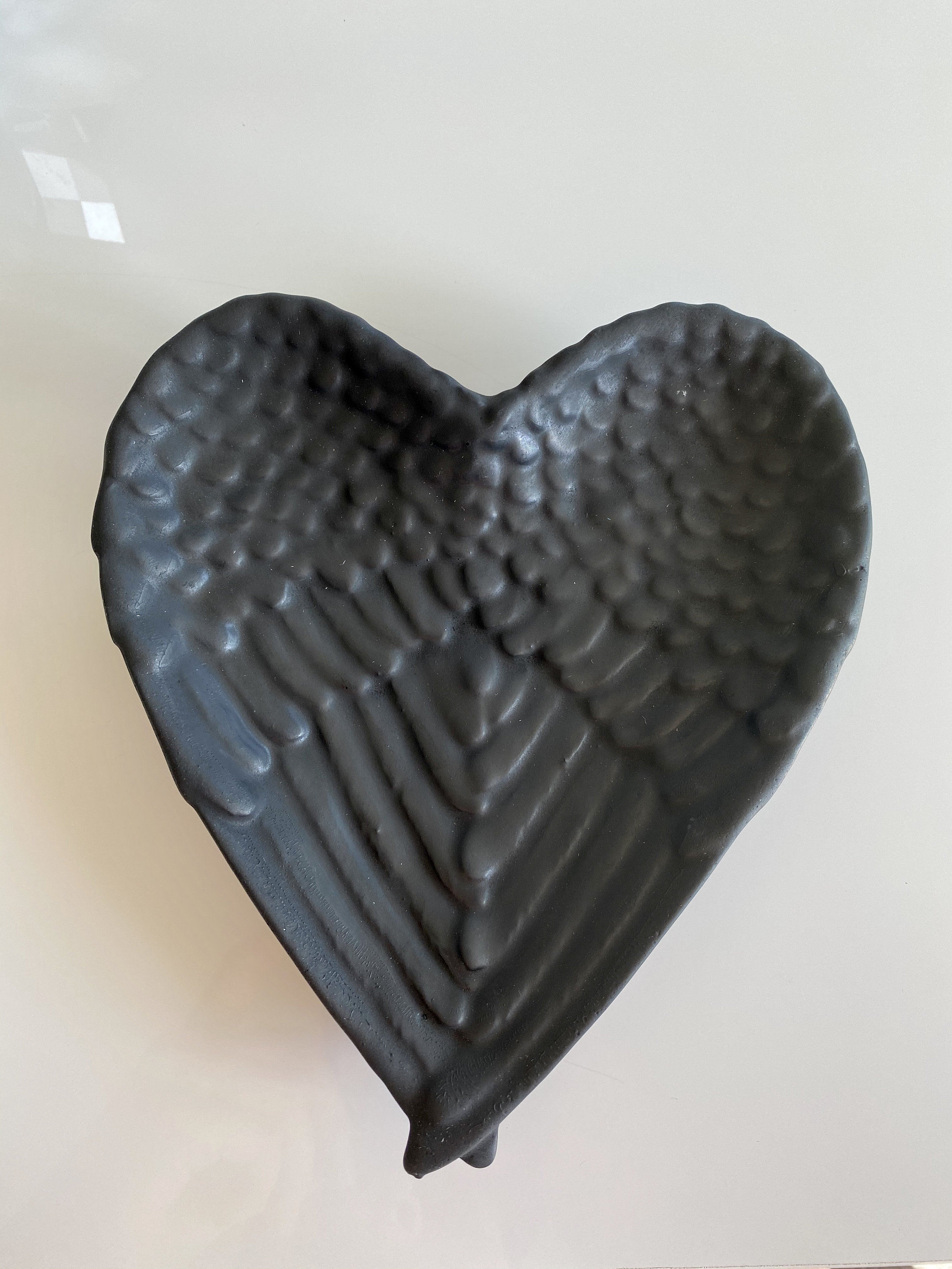 Angel Wing Heart Bowl Shungite Healing Crystal Bowl | Etsy