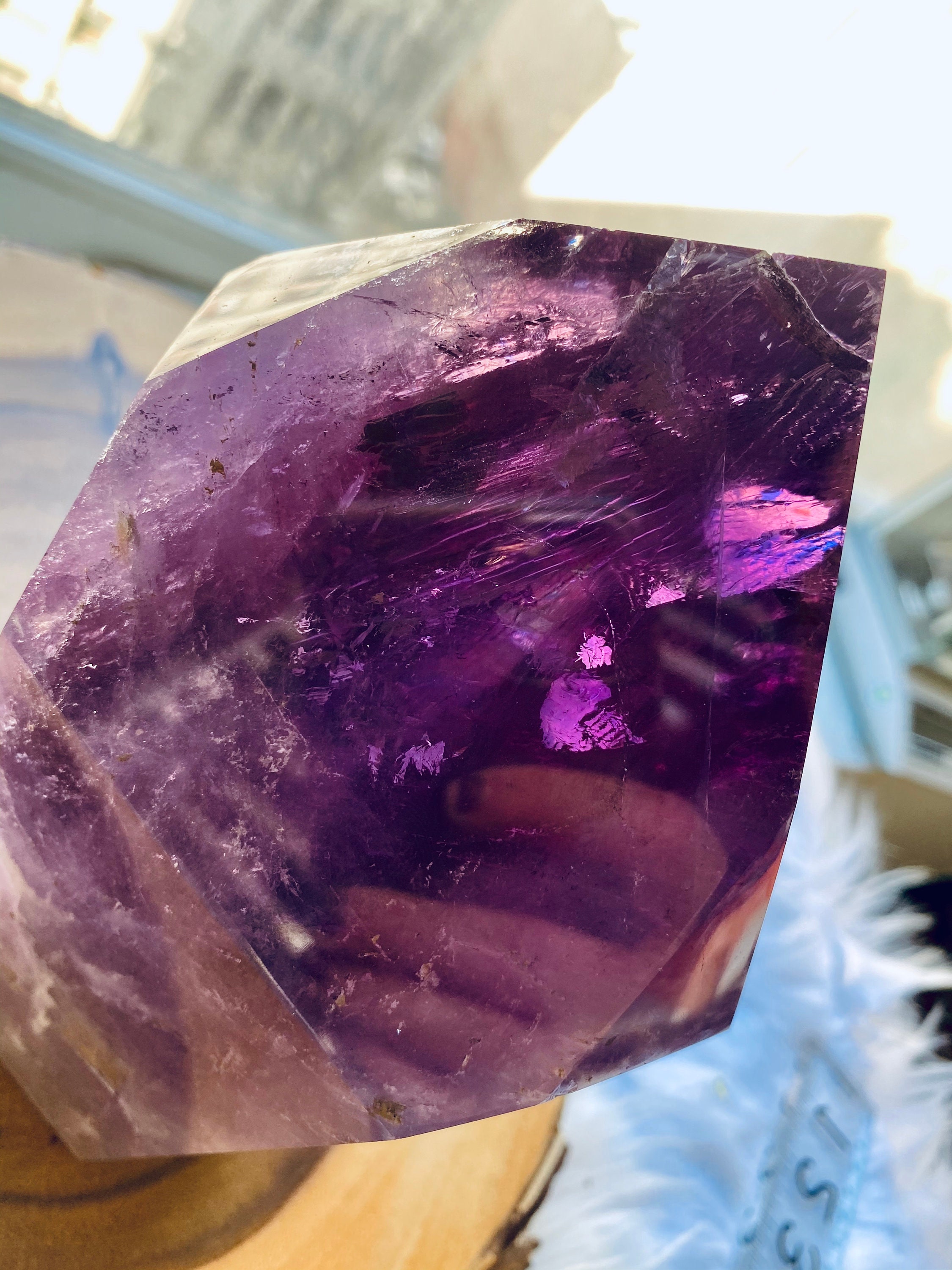 Amethyst Towers Choose from 2 Large Amethyst Amethyst | Etsy