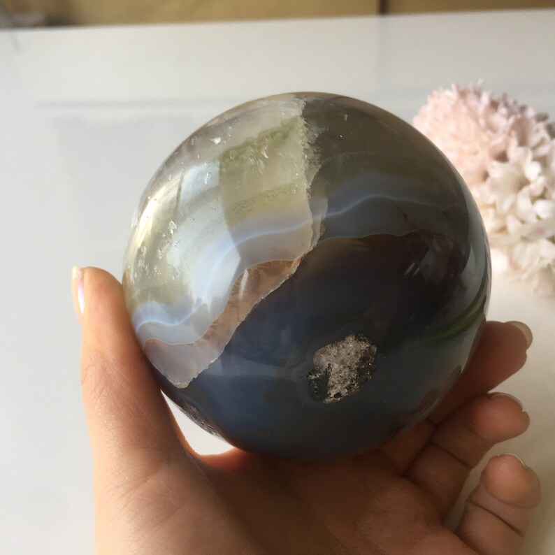 Amethyst Geode Sphere Crystal Sphere Geode Sphere Raw - Etsy