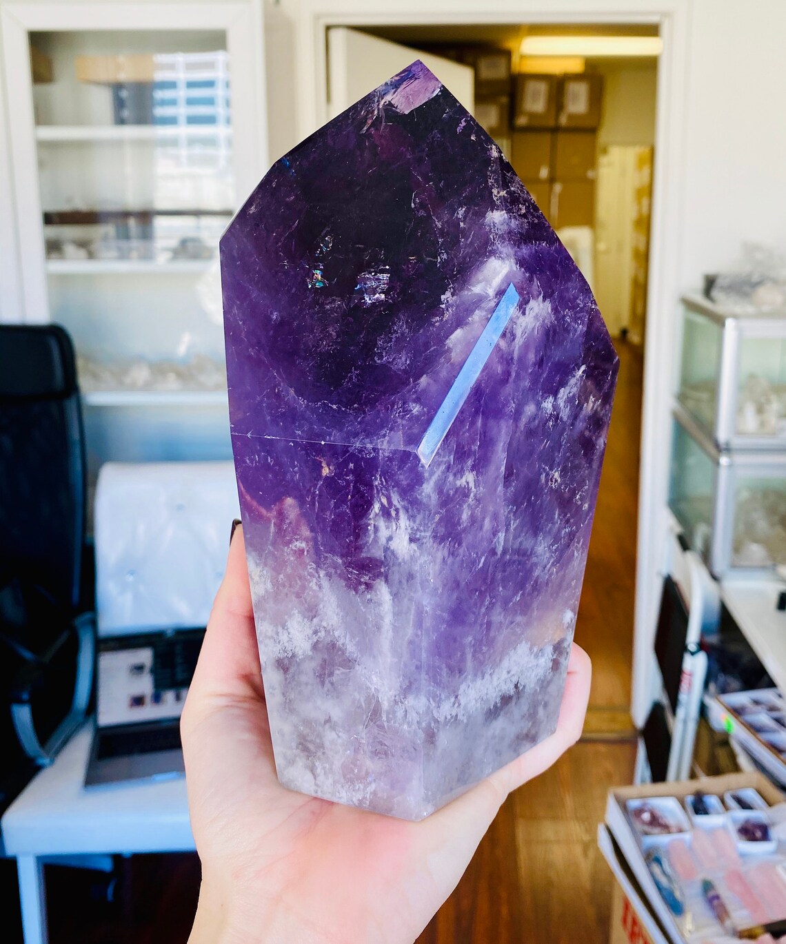 Amethyst Towers Choose from 2 Large Amethyst Amethyst | Etsy