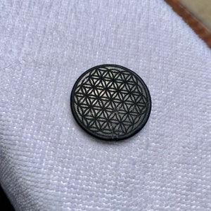Shungite Round Plates for Phone Black Stone Phone Sticker Symbol ...