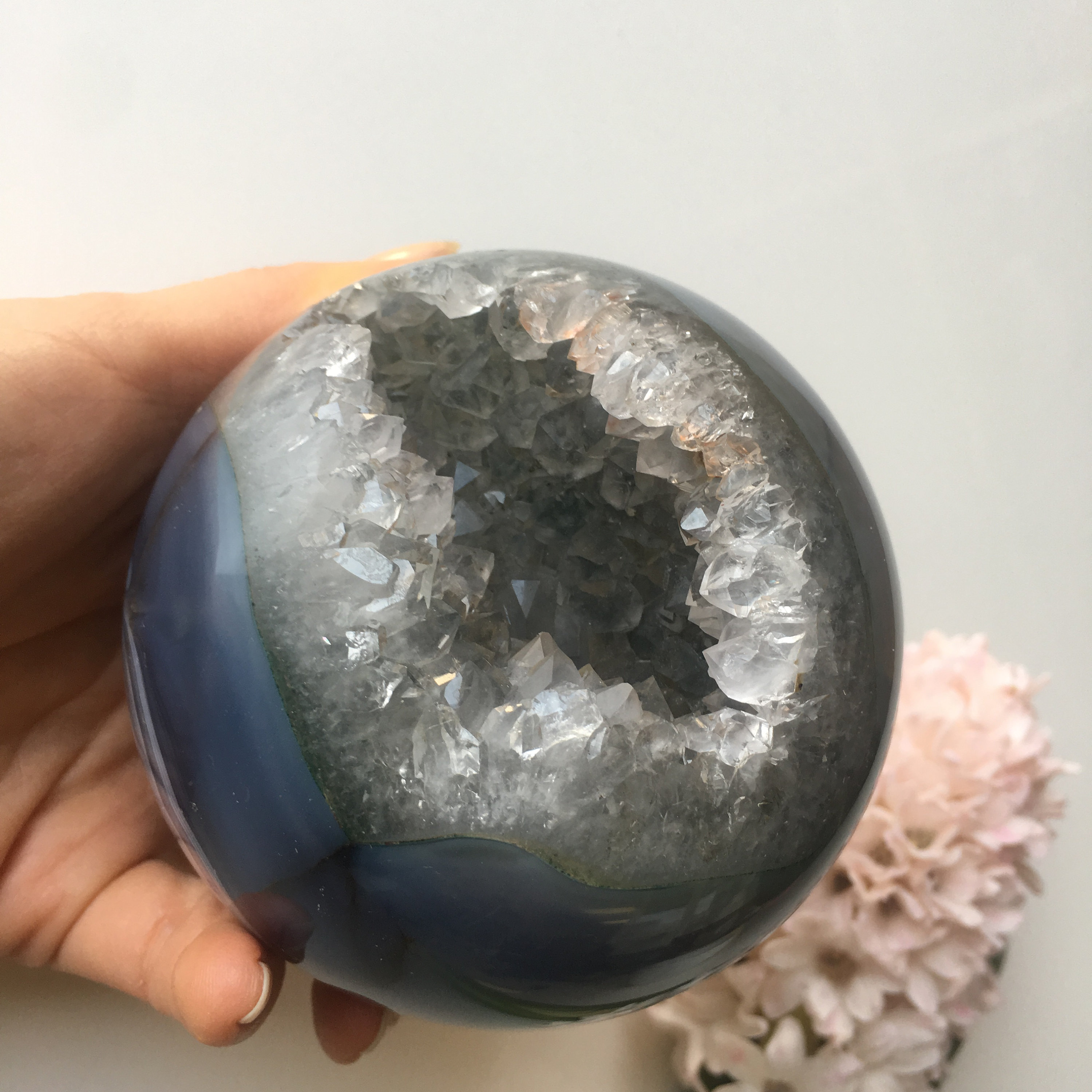 Amethyst Geode Sphere Crystal Sphere Geode Sphere Raw | Etsy