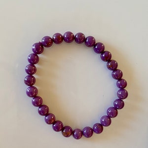 7mm Phosphosiderite Bracelet | Stretch Bracelet | Phosphosiderite Crystals | Crystal Jewelry ...