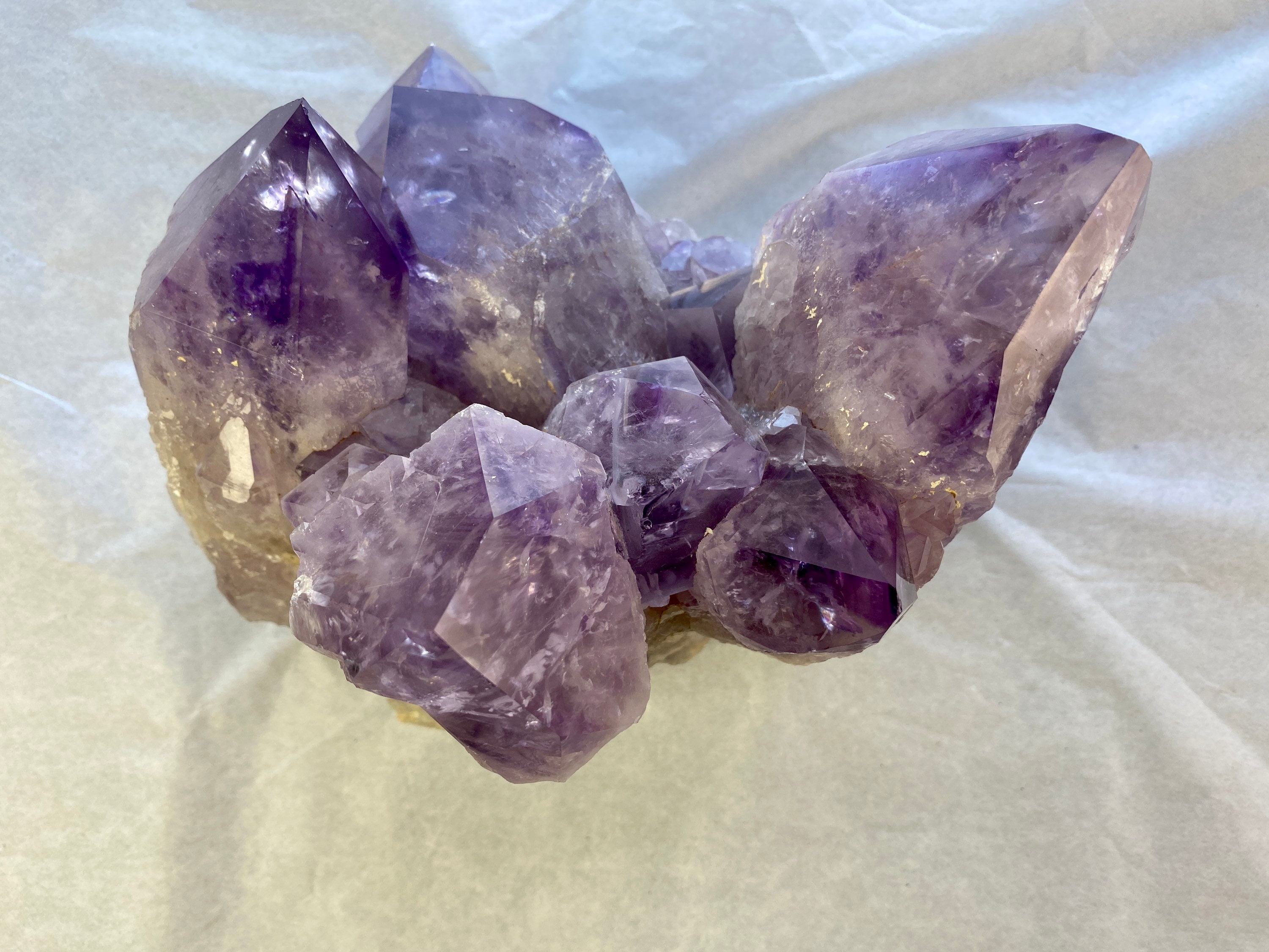 Top Quality Large Natural Amethyst Crystal Cluster Smooth | Etsy