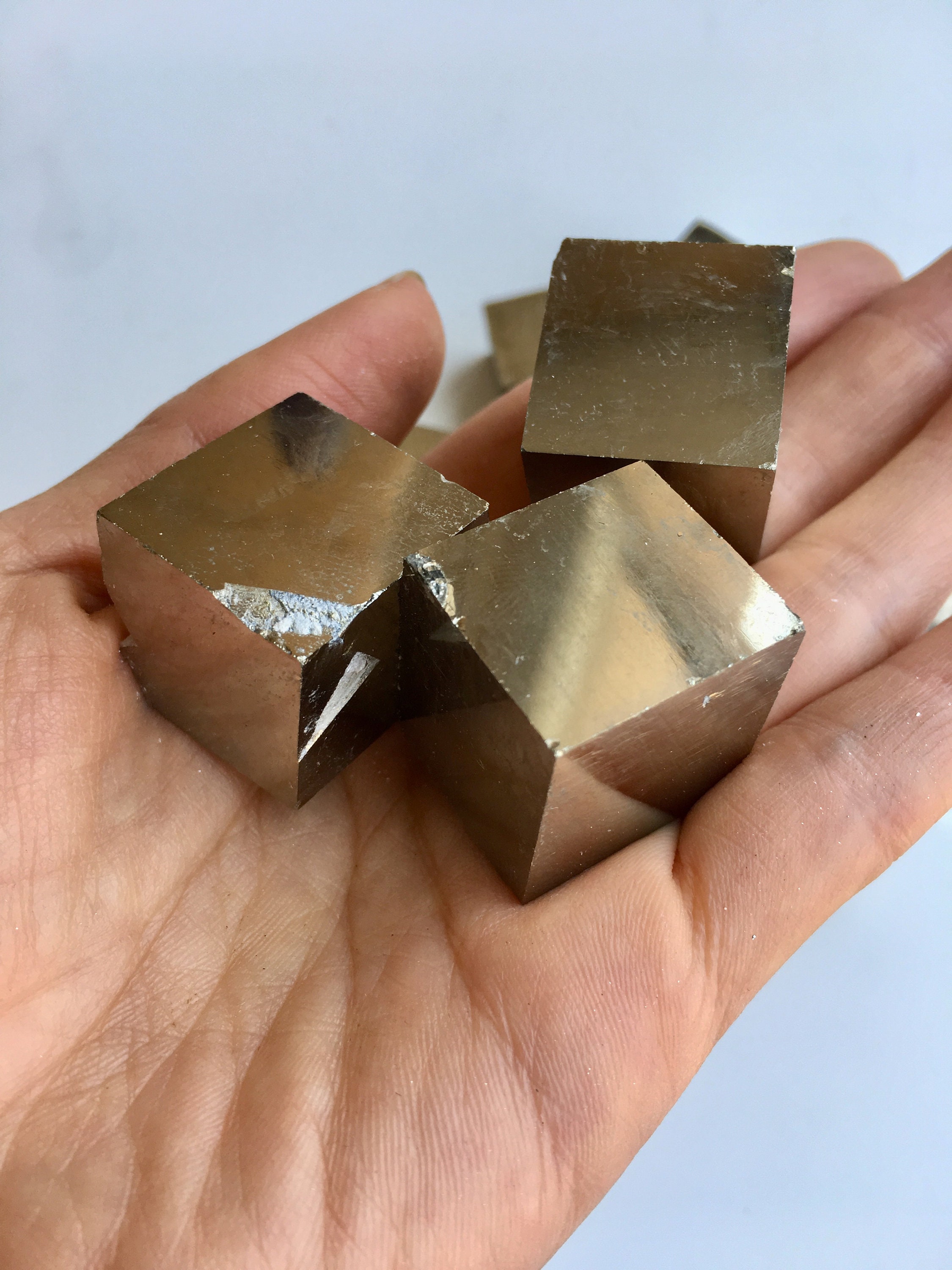 19-22mm Pyrite Cube Large Pyrite Cubes Gift for a Friend | Etsy