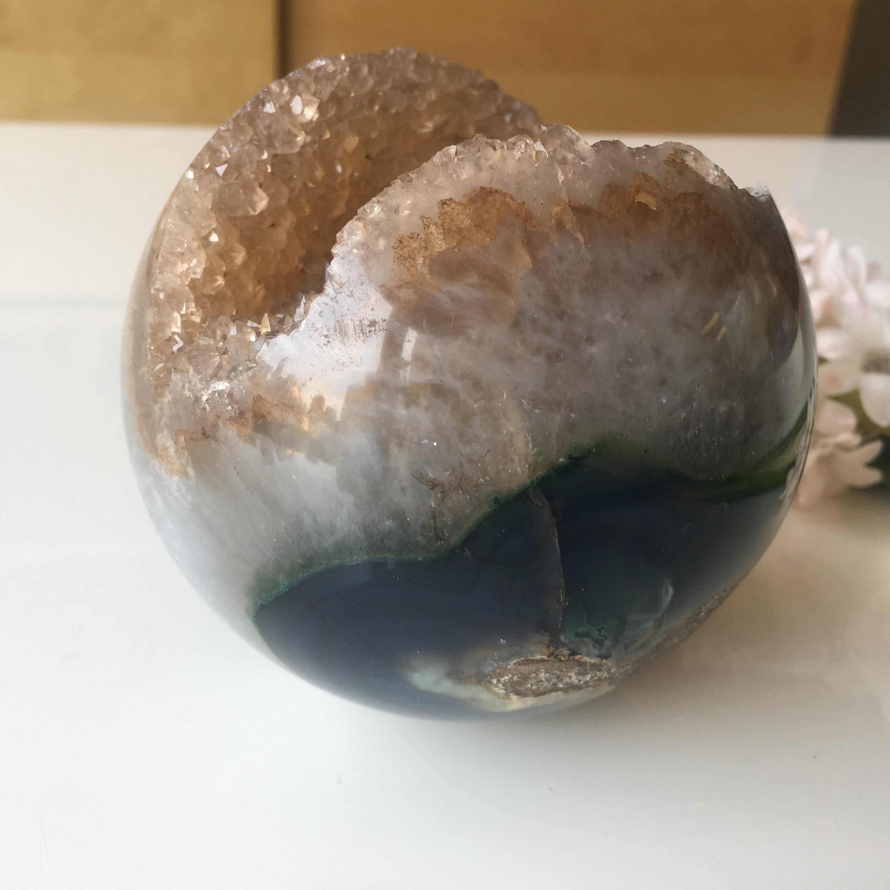 Amethyst Geode Sphere Crystal Sphere Geode Sphere Raw | Etsy