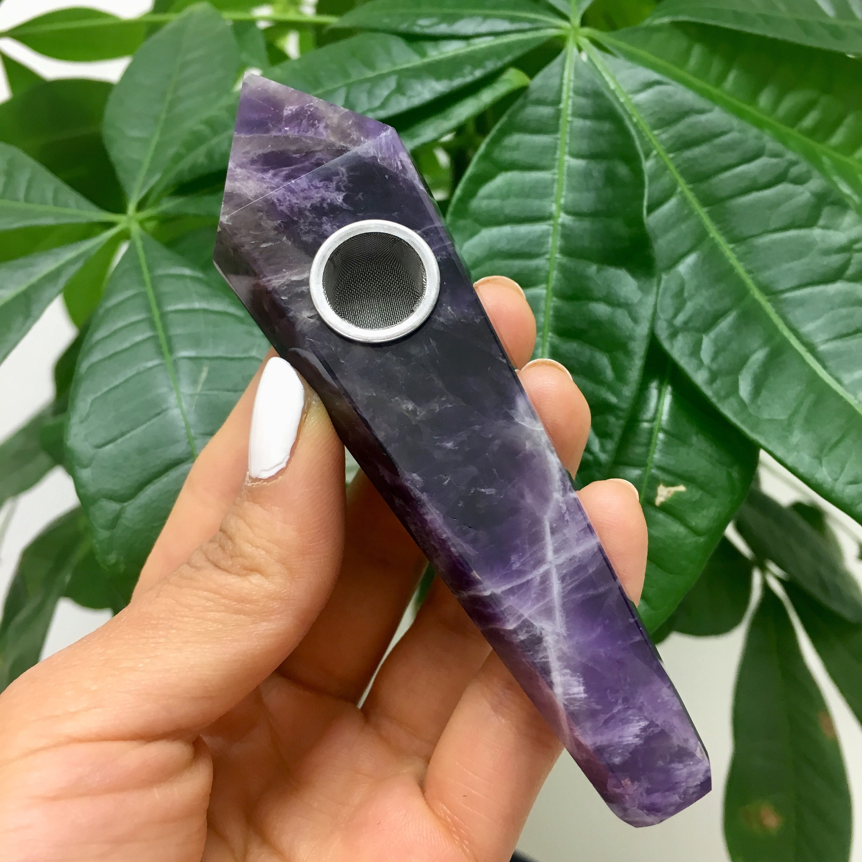 Amethyst Crystal Pipe Gemstone Pipe Smoking Pipe Gift - Etsy