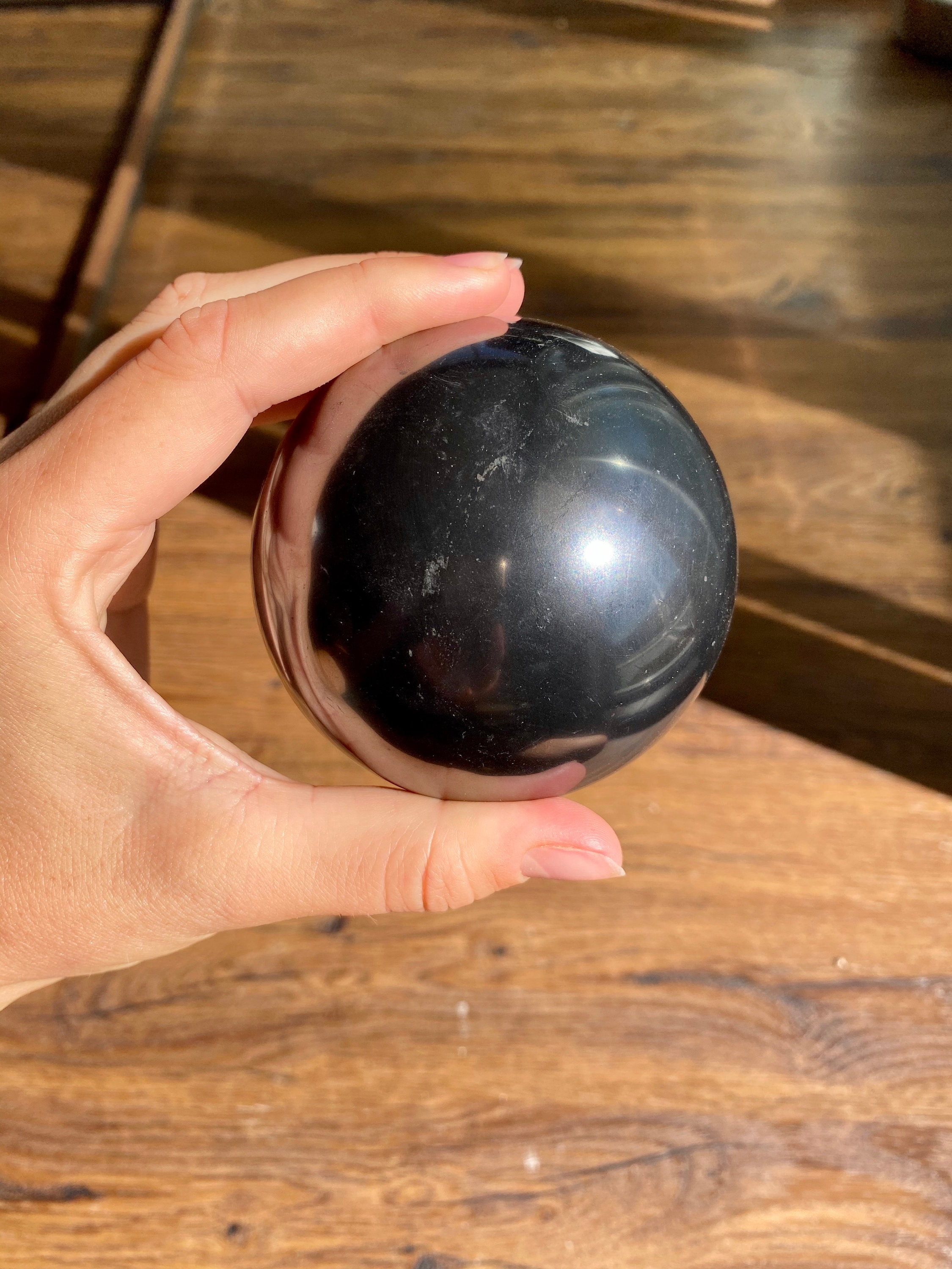 Large Shungite Polished Sphere EMF Protection 5G | Etsy