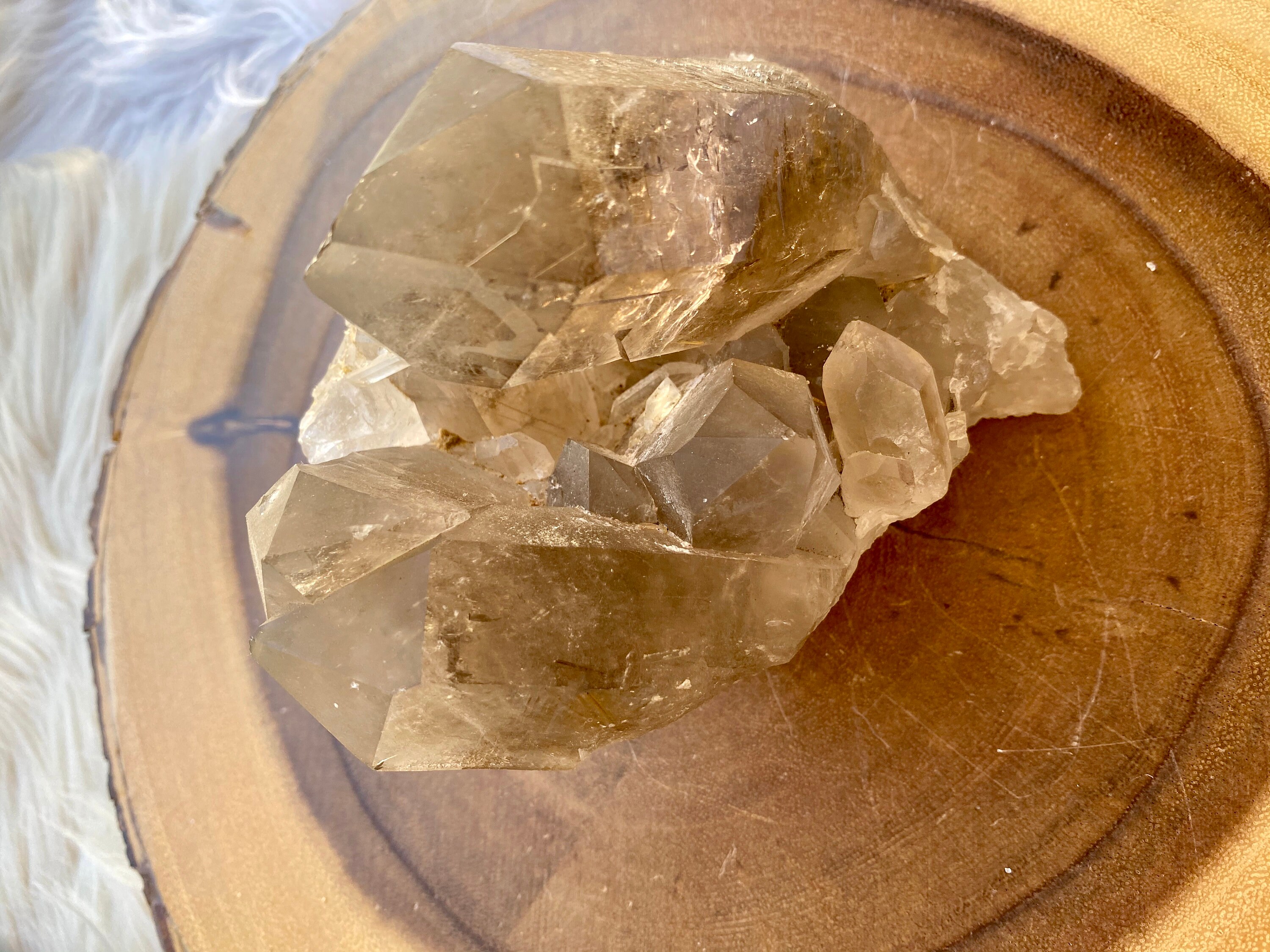 Rutilated Smoky Quartz Cluster Raw Smoky Quartz Quartz | Etsy