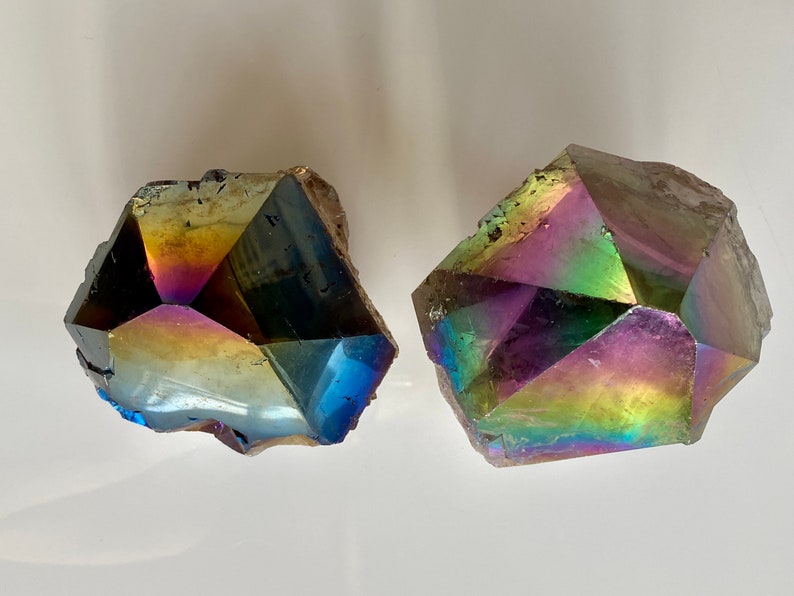 Large Rainbow Fluorite Point Rainbow Fluorite Crystal Point - Etsy