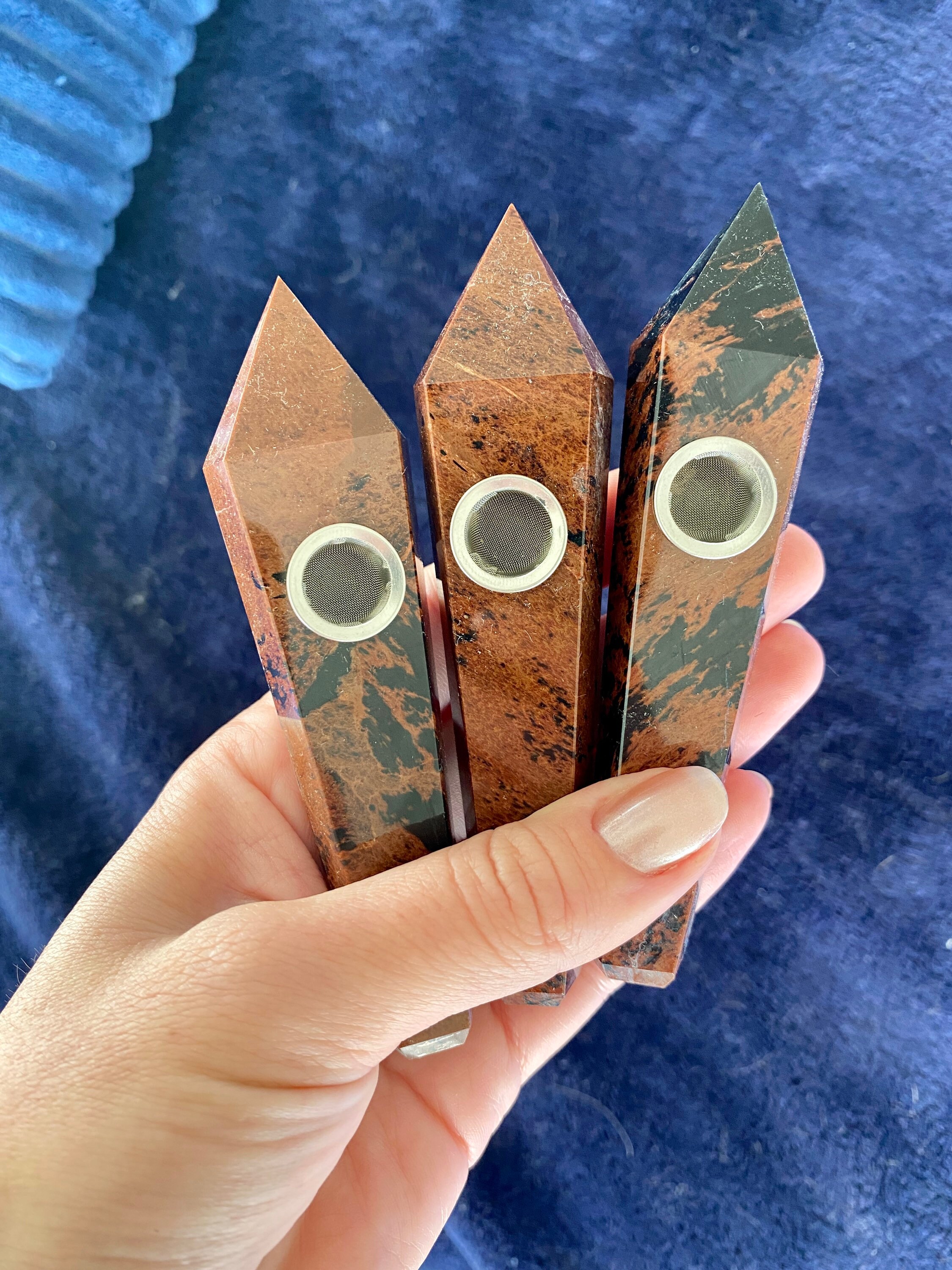 Mahogany Obsidian Pipe Gemstone Pipe Smoking Pipe - Etsy 日本