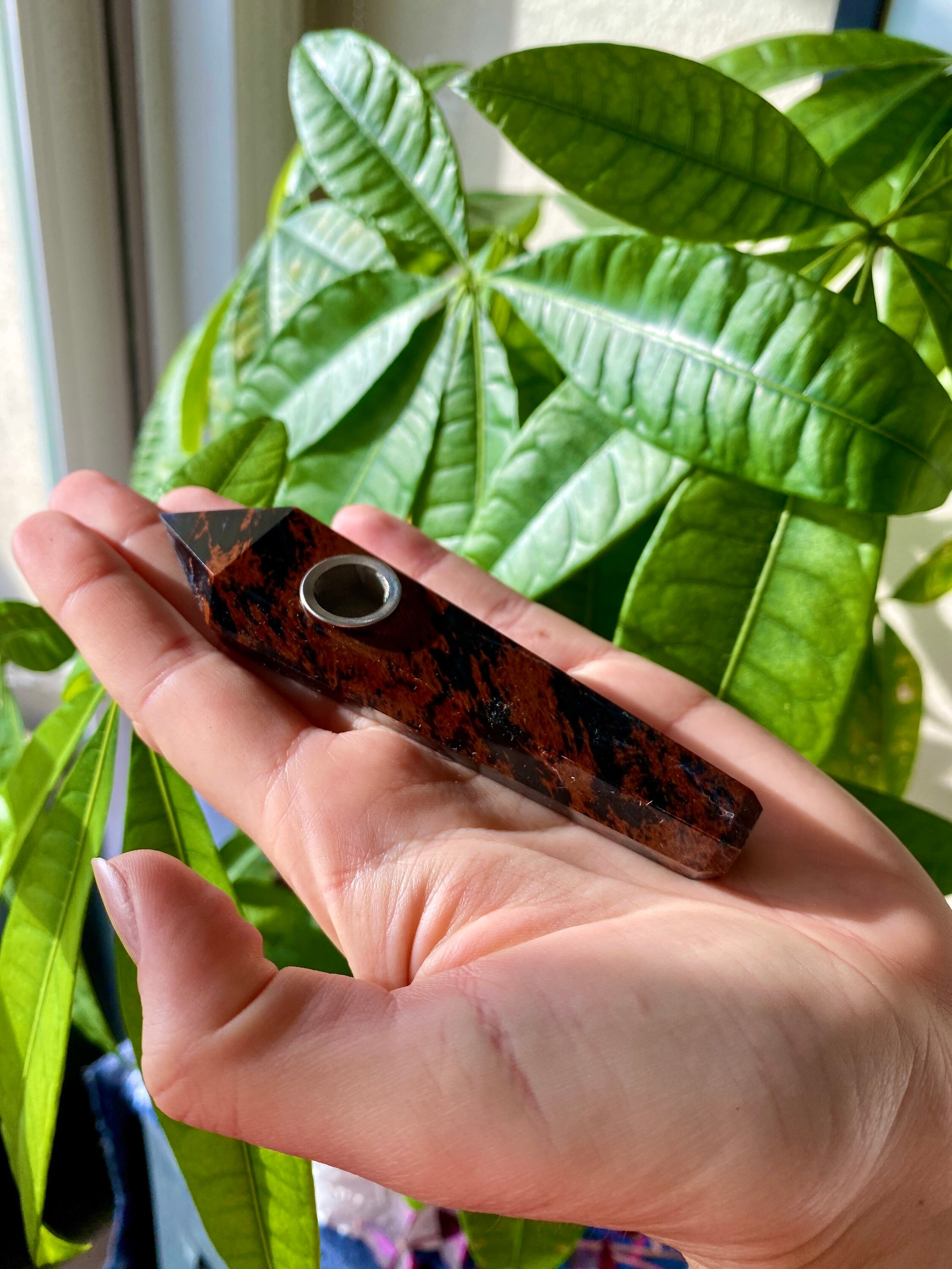 Pipes Mahogany Obsidian Smoking Pipe Smoking Accessory Smoking Pipe ...