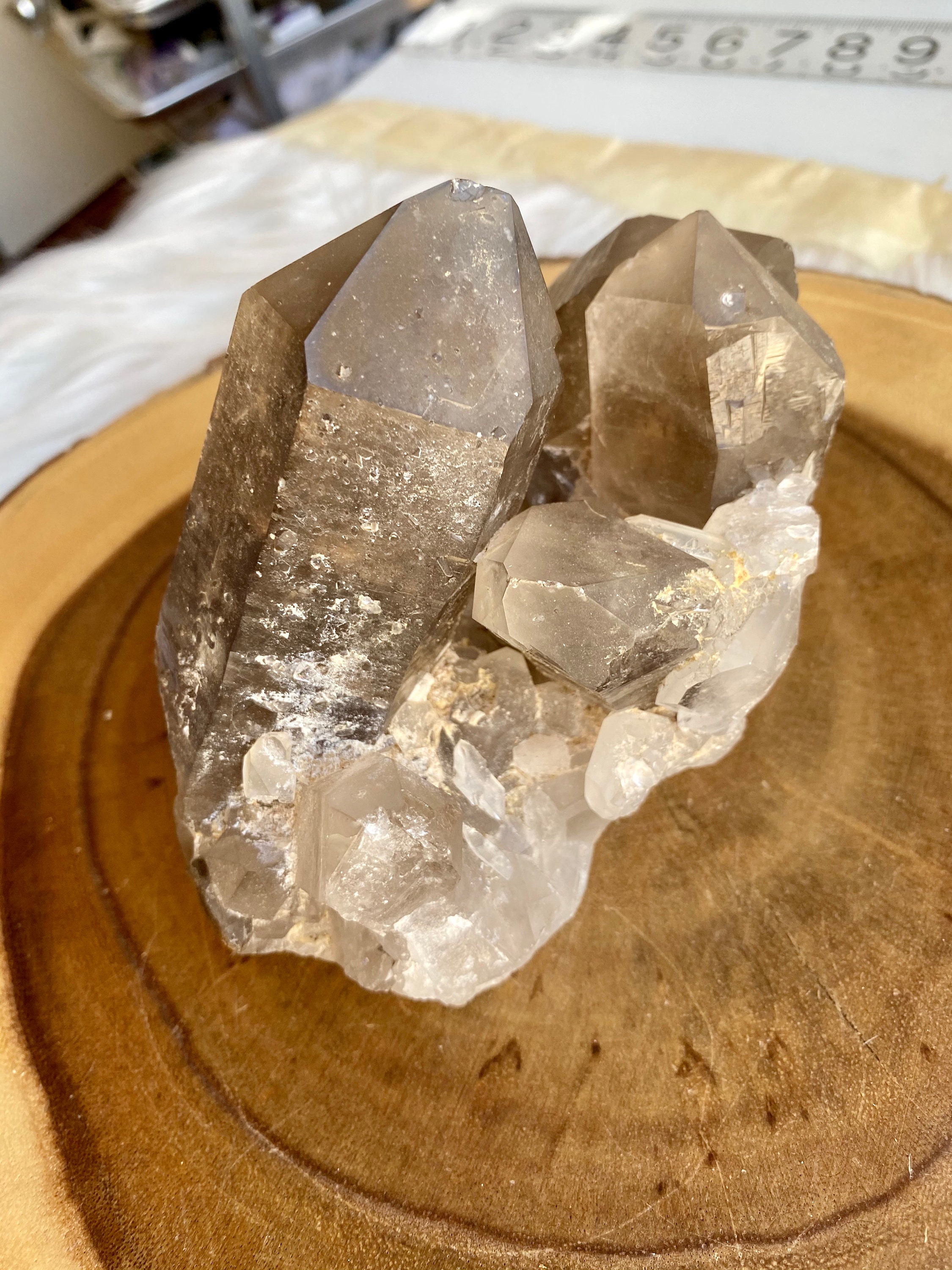 Rutilated Smoky Quartz Cluster Raw Smoky Quartz Quartz | Etsy