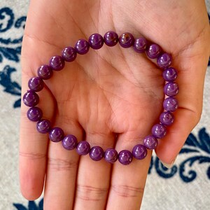 7mm Phosphosiderite Bracelet | Stretch Bracelet | Phosphosiderite Crystals | Crystal Jewelry ...