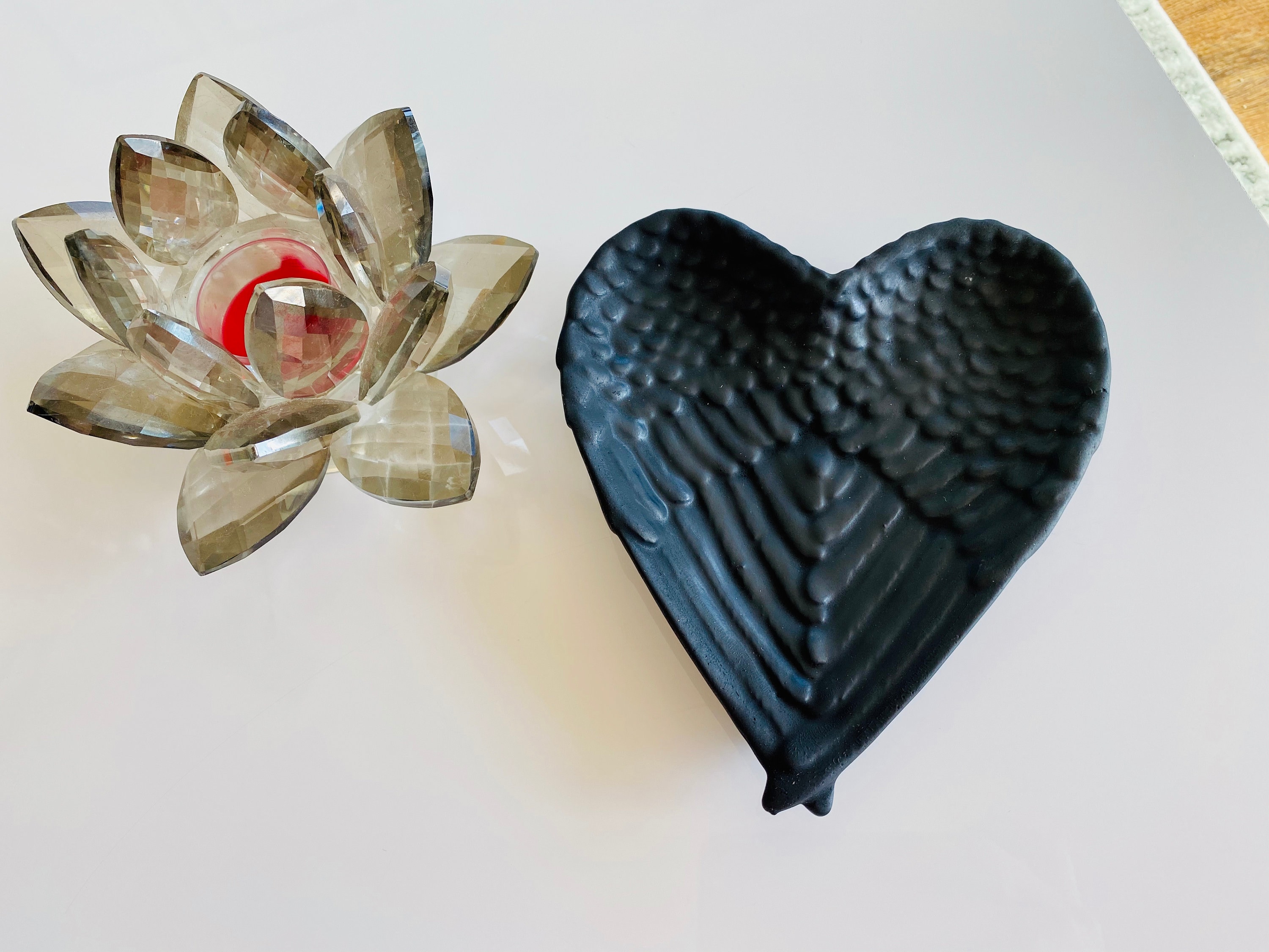 Angel Wing Heart Bowl Shungite Healing Crystal Bowl | Etsy