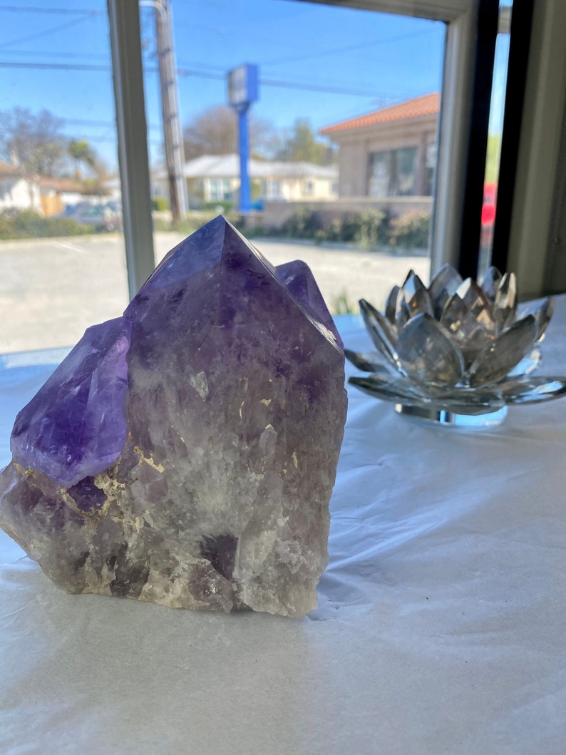 Top Quality Large Natural Amethyst Crystal Cluster Smooth | Etsy