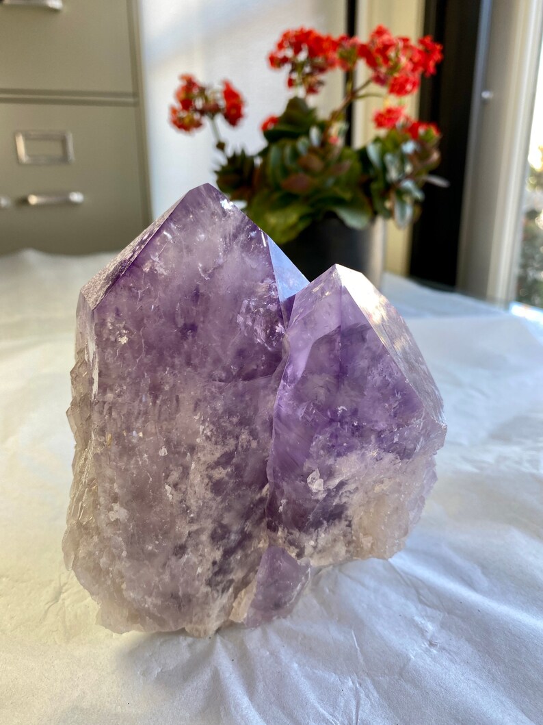 Top Quality Large Natural Amethyst Crystal Cluster Smooth | Etsy