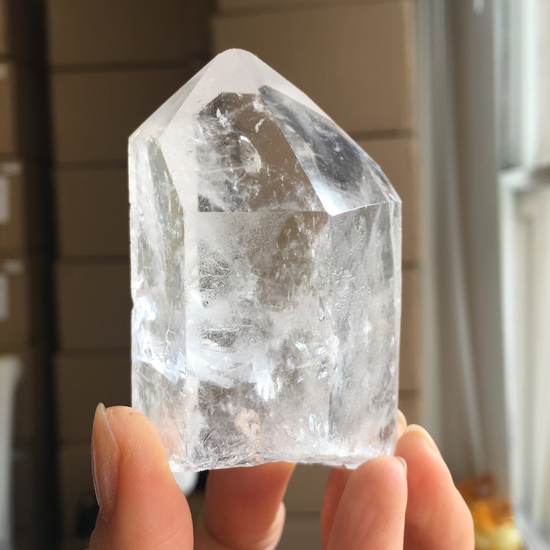 Natural Clear Quartz Tower Medium Healing Crystal Quartz - Etsy