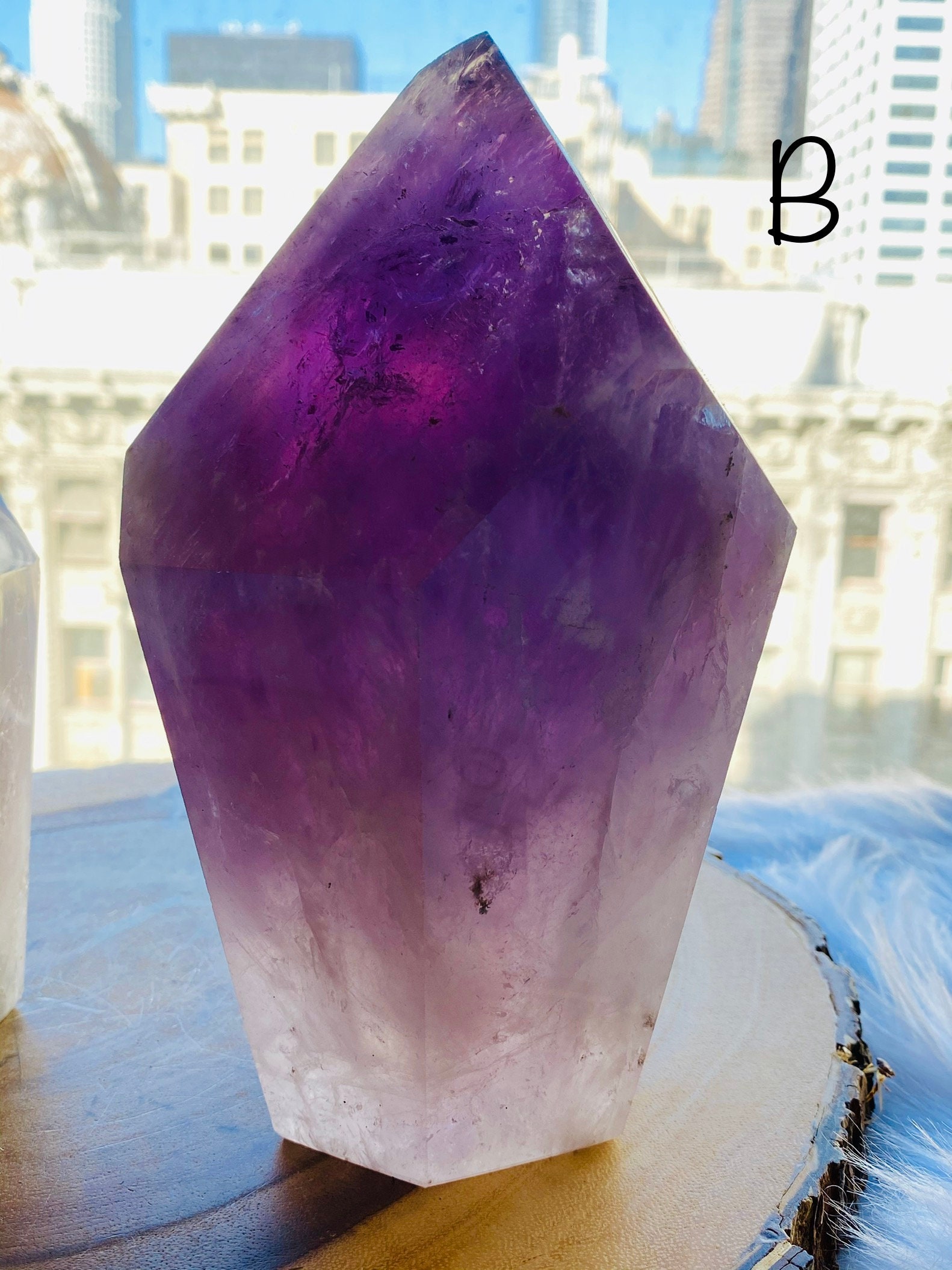 Amethyst Towers Choose from 2 Large Amethyst Amethyst | Etsy