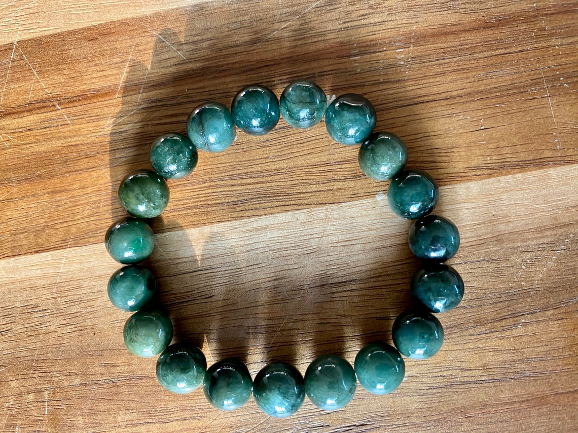 10-11mm Jade Bracelets Stretch Bracelets Jade Crystal | Etsy